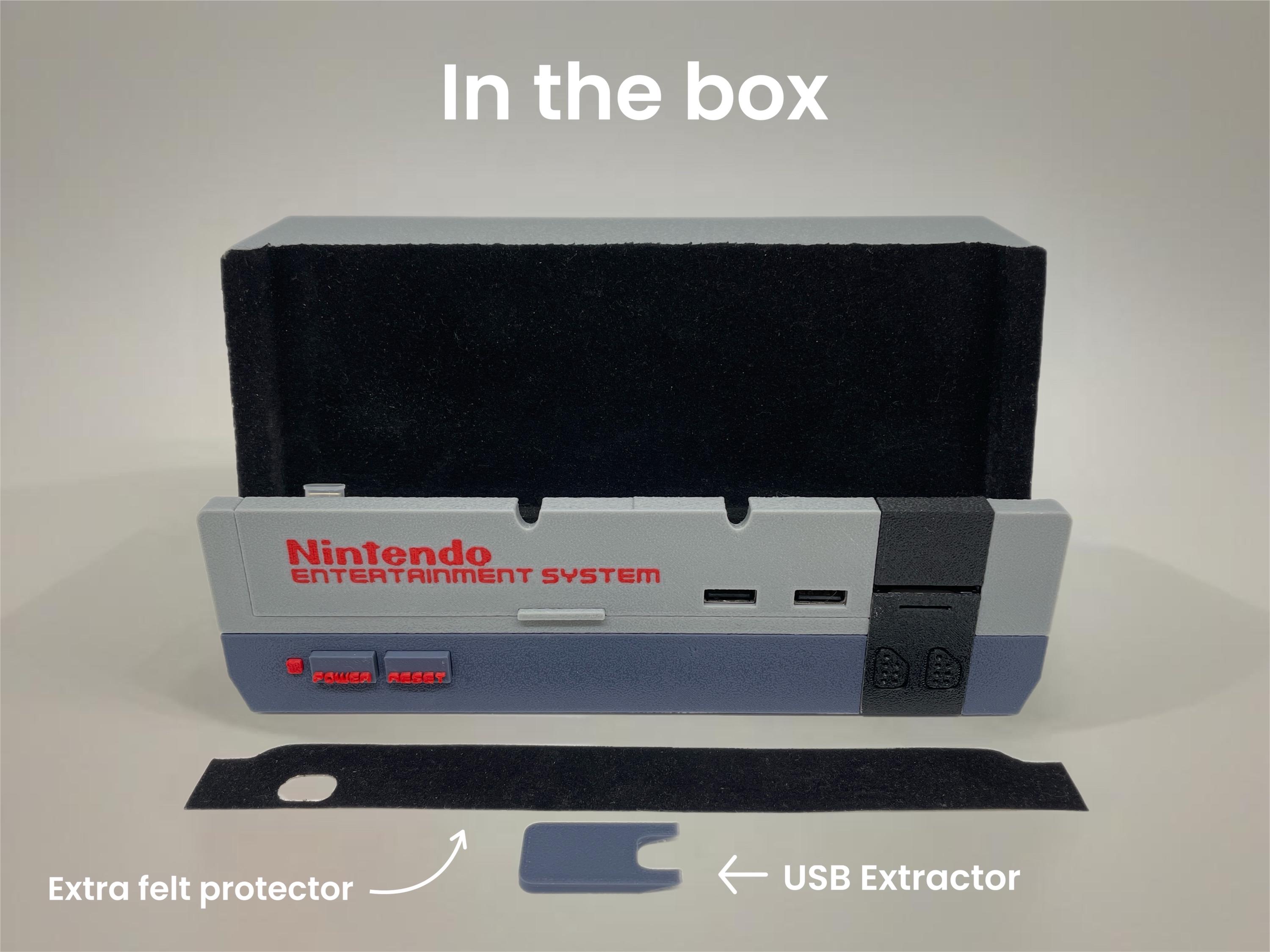 Premium Lenovo Legion GO Dock - Famicon NES Style - Docking Station - Bottom Magnetic USB 4 Type ...