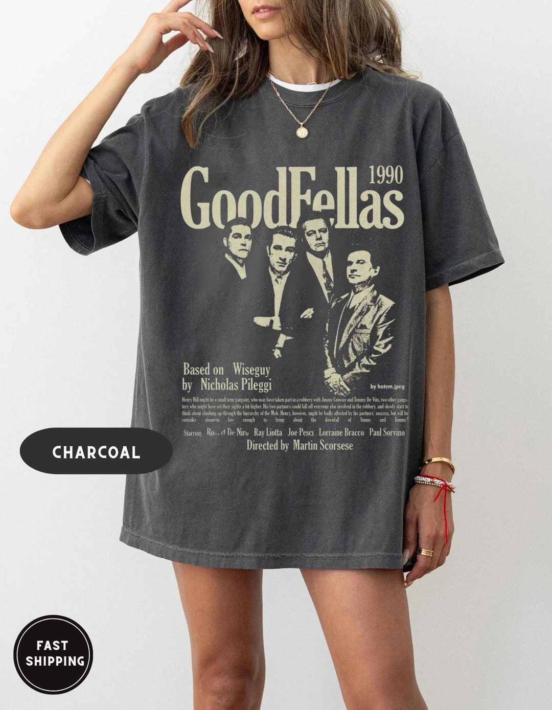Goodfellas Graphic T-shirt, Vintage 90s Movie Memorabilia Merch, Martin ...