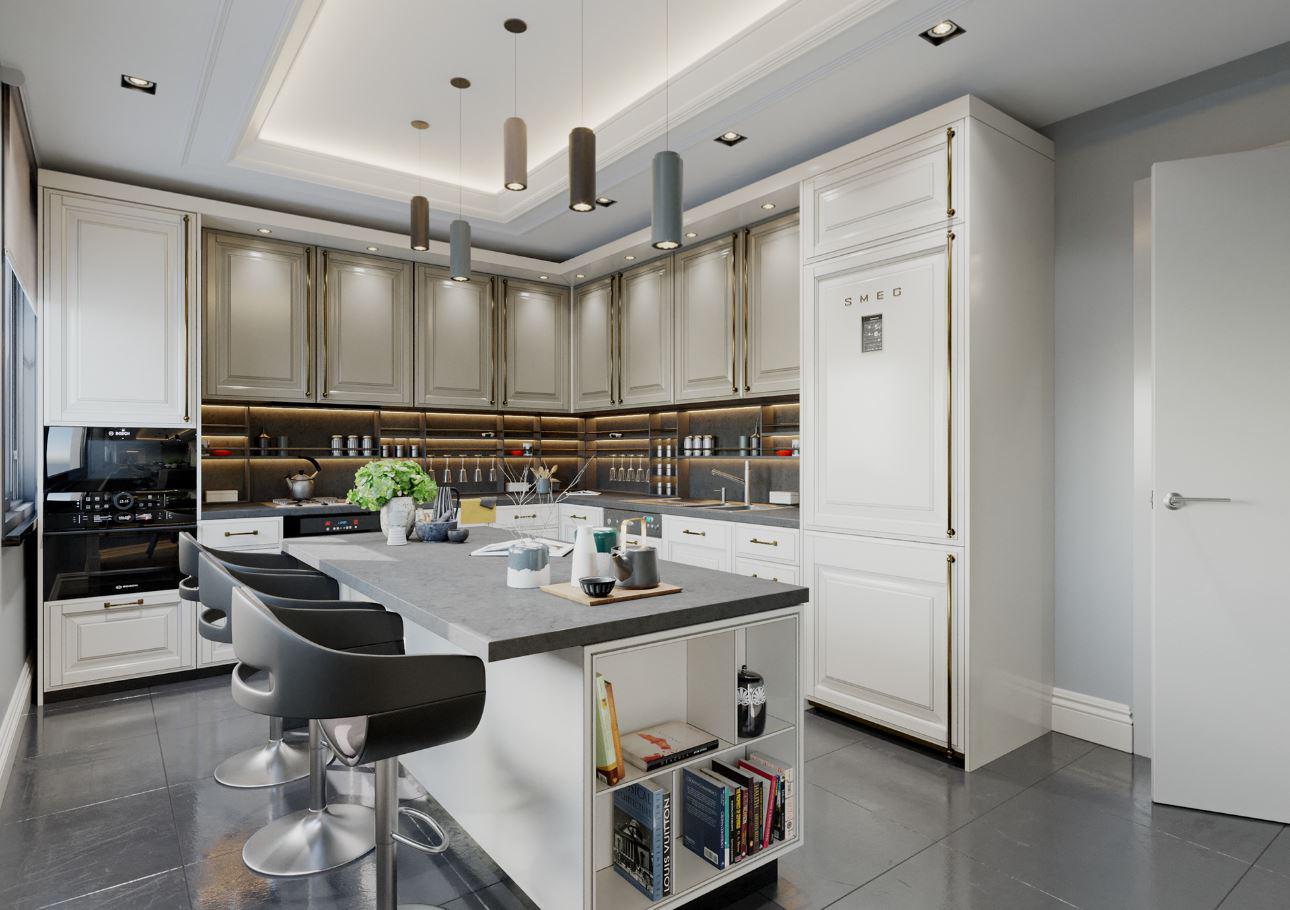 3D Kitchen Design, Modern Kitchen Design, Custom Kitchen Design, Luxury ...