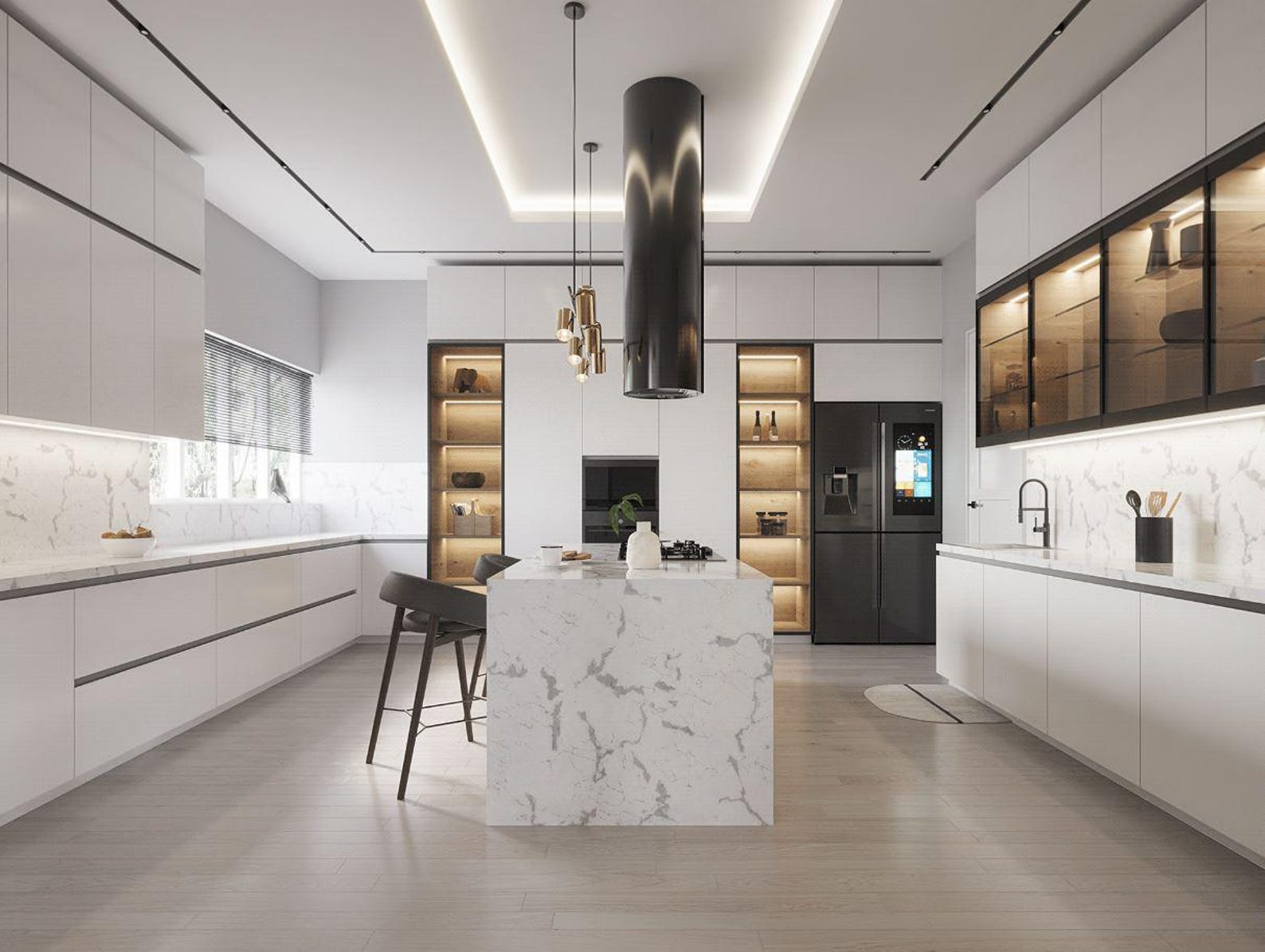 3D Kitchen Design, Modern Kitchen Design, Custom Kitchen Design, Luxury ...