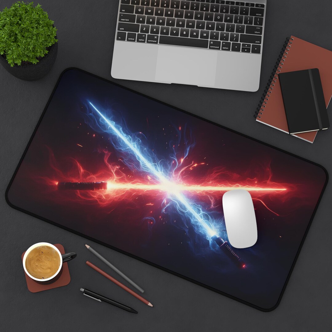 Galactic Lightsaber Desk Mat | Gaming Accessories, Star Wars Decor ...