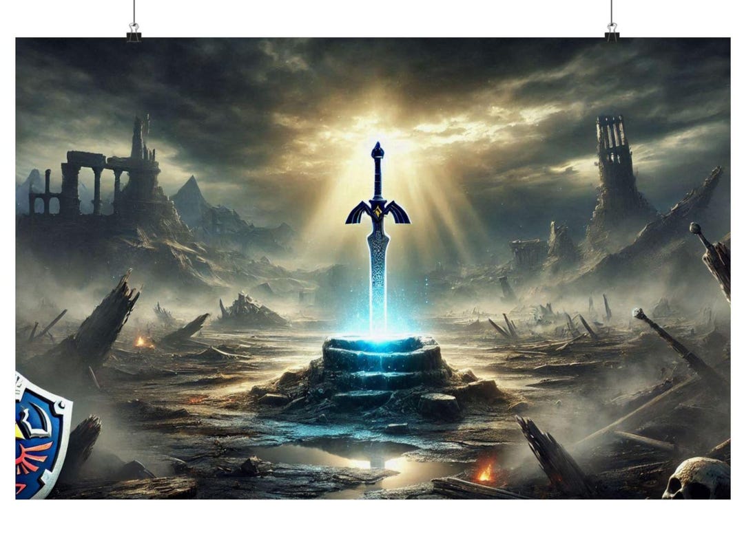 Legendary Master-sword - Matte Poster - Etsy