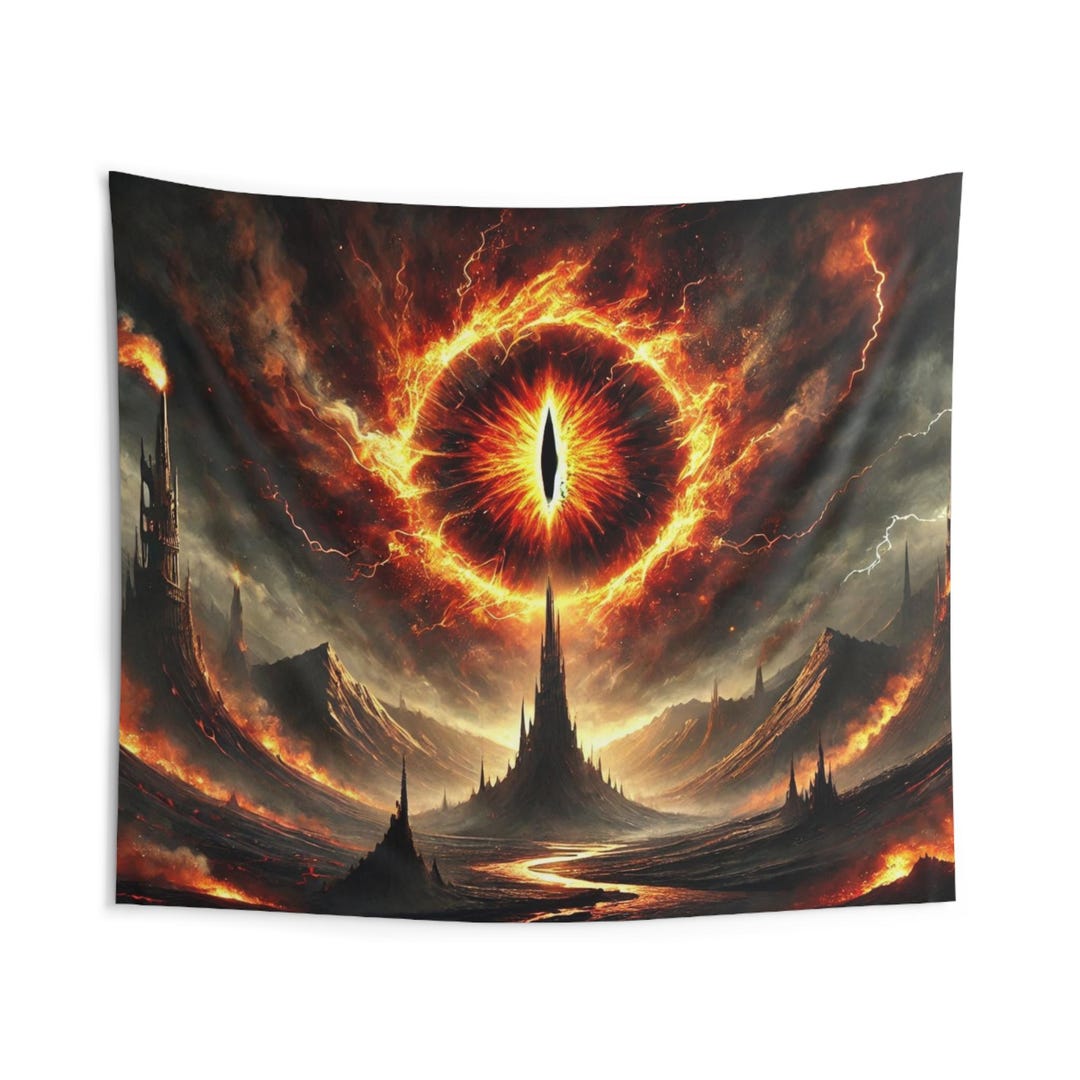 Eye of Sauron Tapestry, Bold LOTR Piece - Etsy