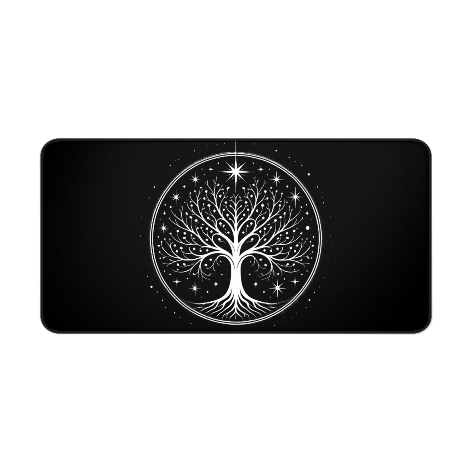 Minimalistic White Tree of Gondor Desk Mat Elegant Tolkien-inspired ...