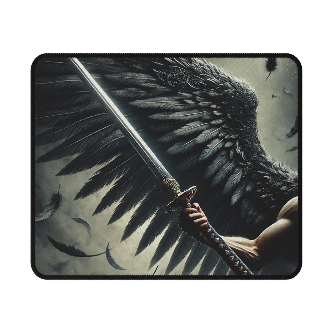One Winged Angel Mouse Pad, FF7 Inspired Mousepad - Etsy