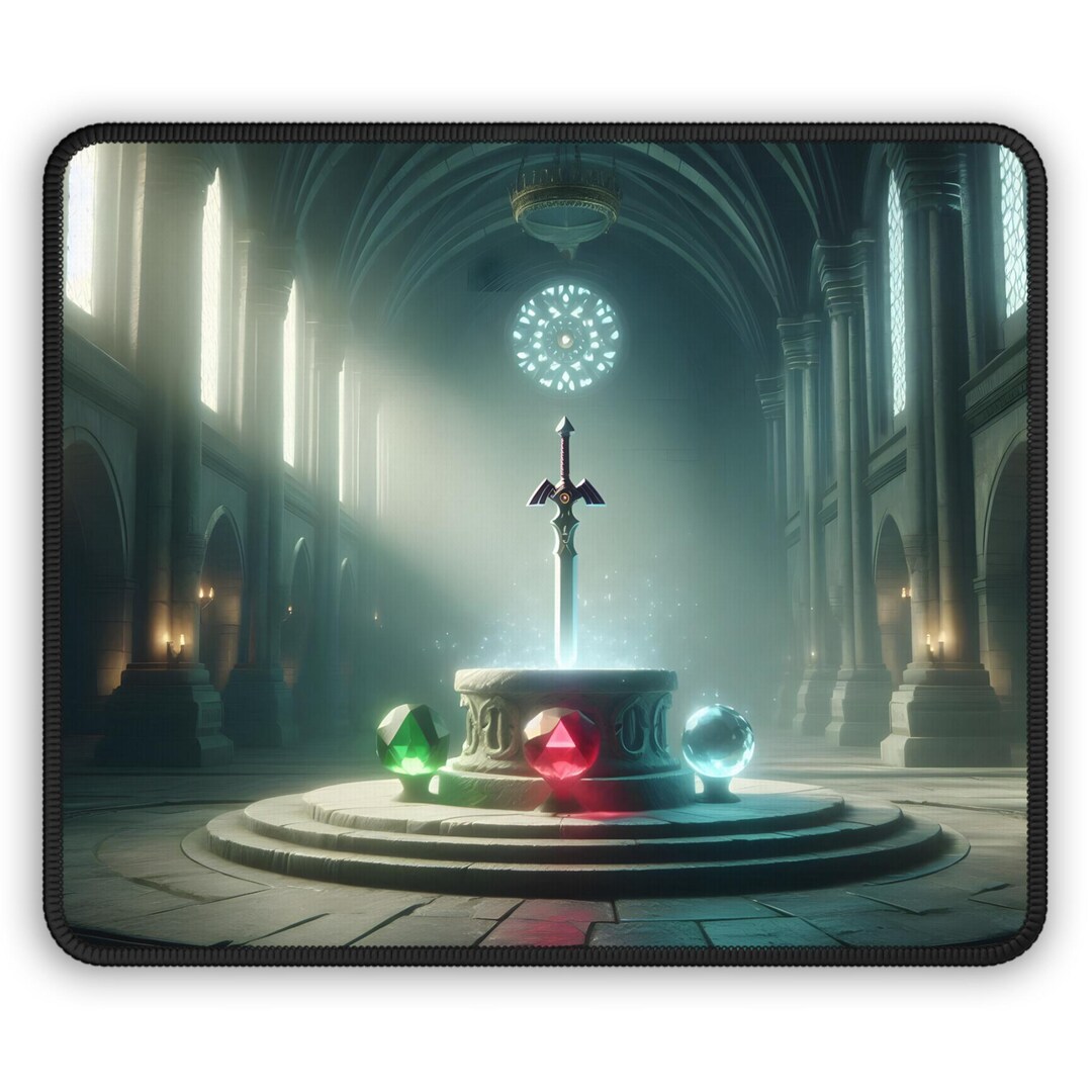 Loz Legendary Sword Gaming Mouse Pad - Fantasy Blade Mousepad, Non-slip ...