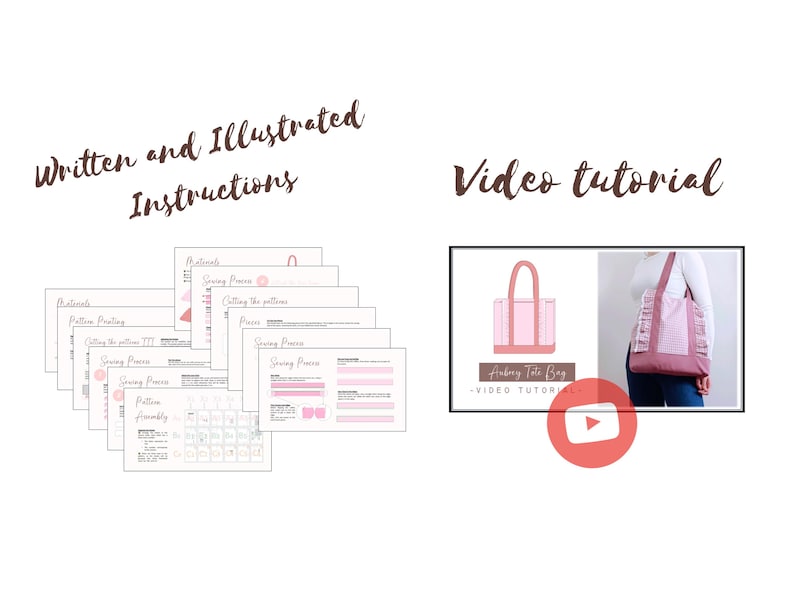 Ruffle Tote Bag Sewing Pattern | Beginner Friendly DIY Shoulder Bag ...