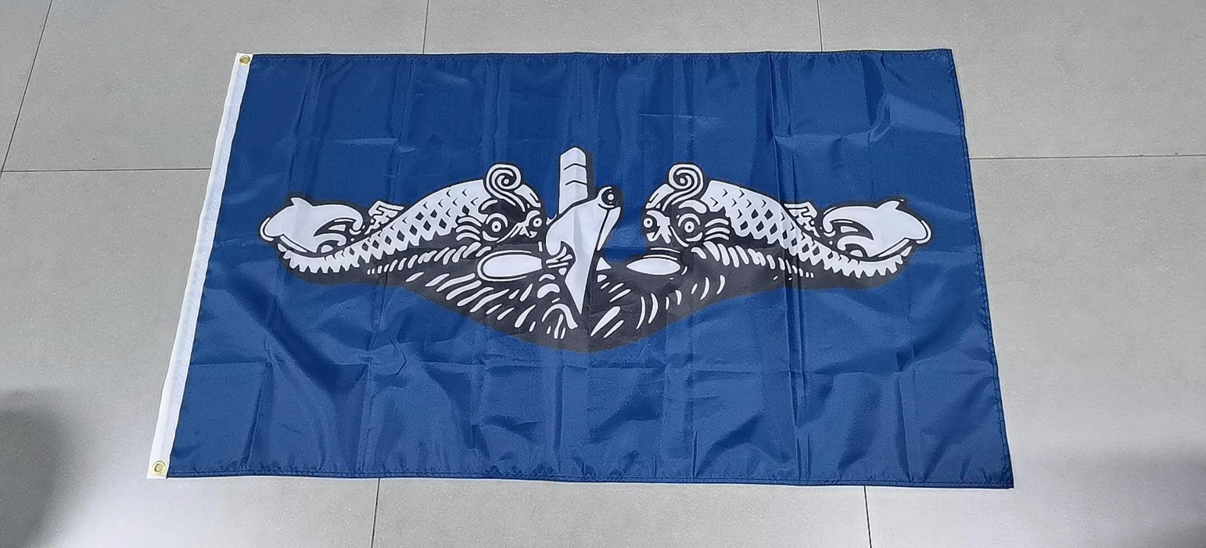 Enlisted Submarine Dolphin Flag, Indoor Outdoor, Double Sided - Etsy