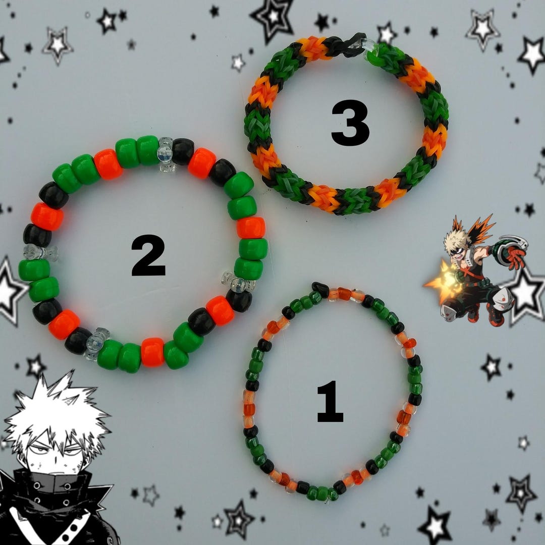 Bakugo Katsuki Themed Bracelets - Etsy