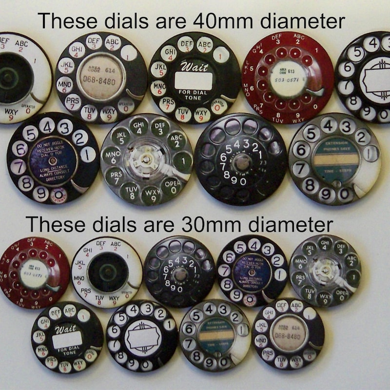 Retro Rotary Dial Telephone - Etsy UK