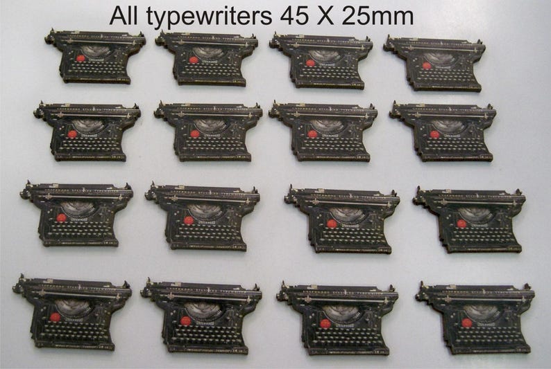 16 X Vintage Typewriters Laser Cut on Wood - Etsy