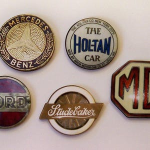 Classic Car Badges for Craft Projects and Creative People. 14 X Laser ...