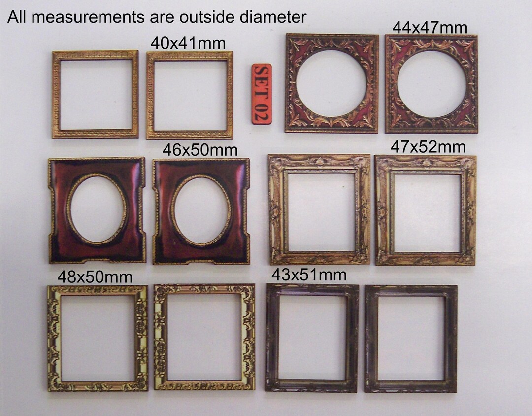 Picture Frames. Miniature Frames. 2D Design. Attach Your Own Picture ...