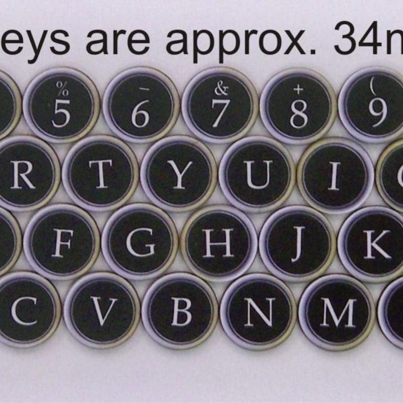 Old Typewriter Keys - Etsy UK