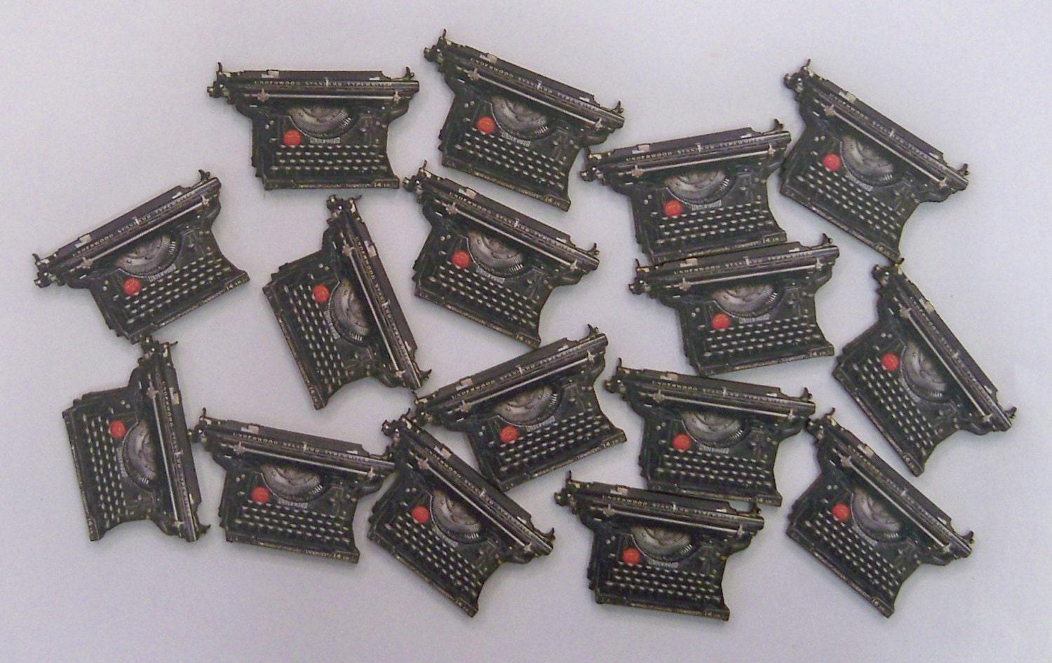 16 X Vintage Typewriters Laser Cut on Wood - Etsy