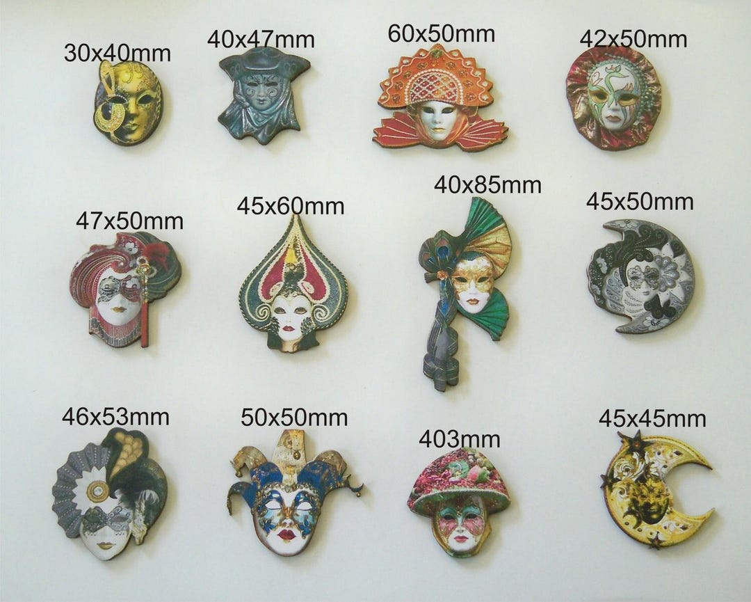 Florence Masks. 12 X Florentine Style Masks. Perfect Craft Product ...