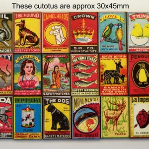 Matchbox Front Labels. This is a Pack of 18 Laser Wood Cuts Vertical ...