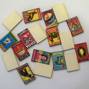 Matchbox Front Labels. This is a Pack of 18 Laser Wood Cuts Vertical ...