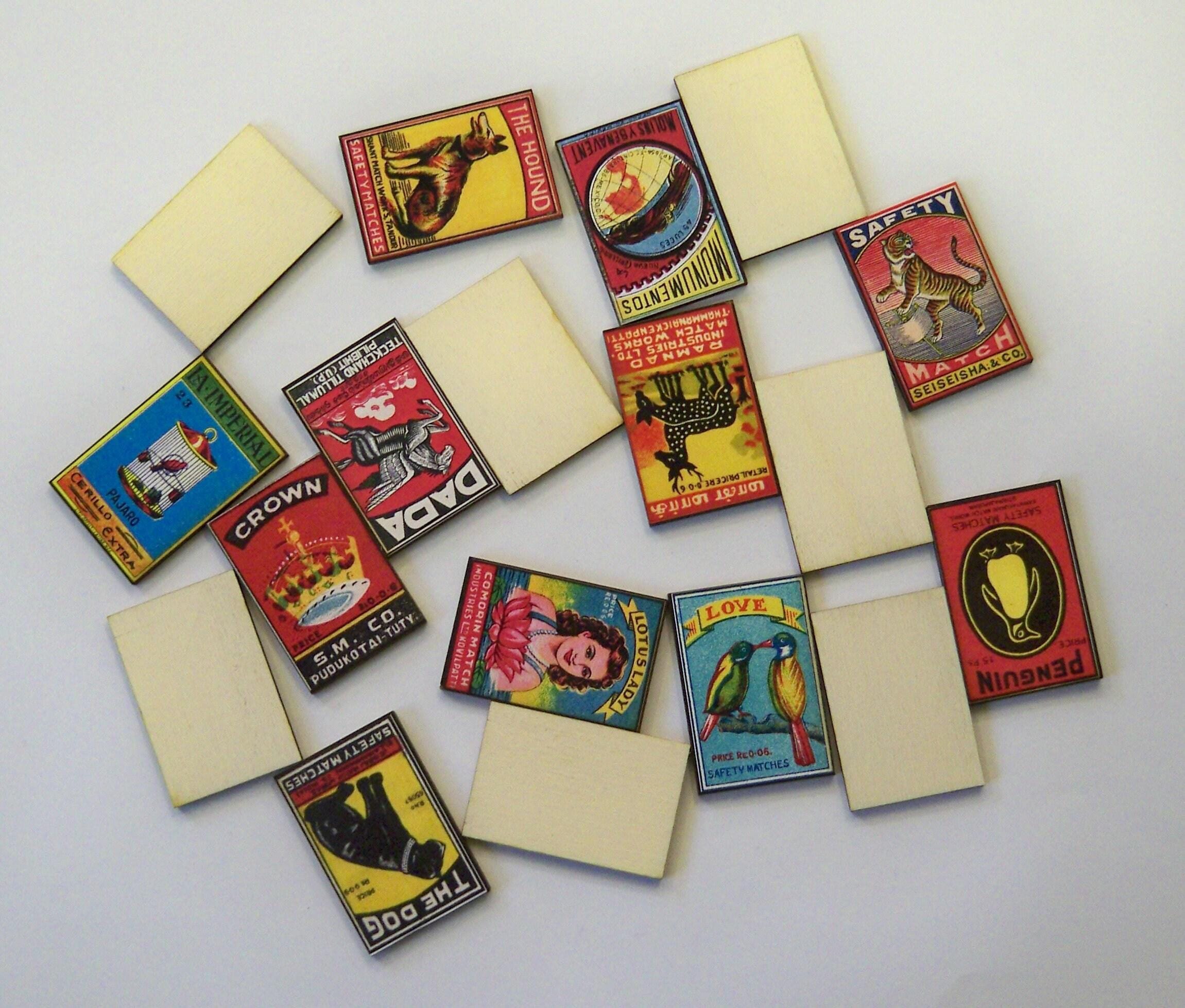Matchbox Front Labels. This is a Pack of 18 Laser Wood Cuts Vertical ...