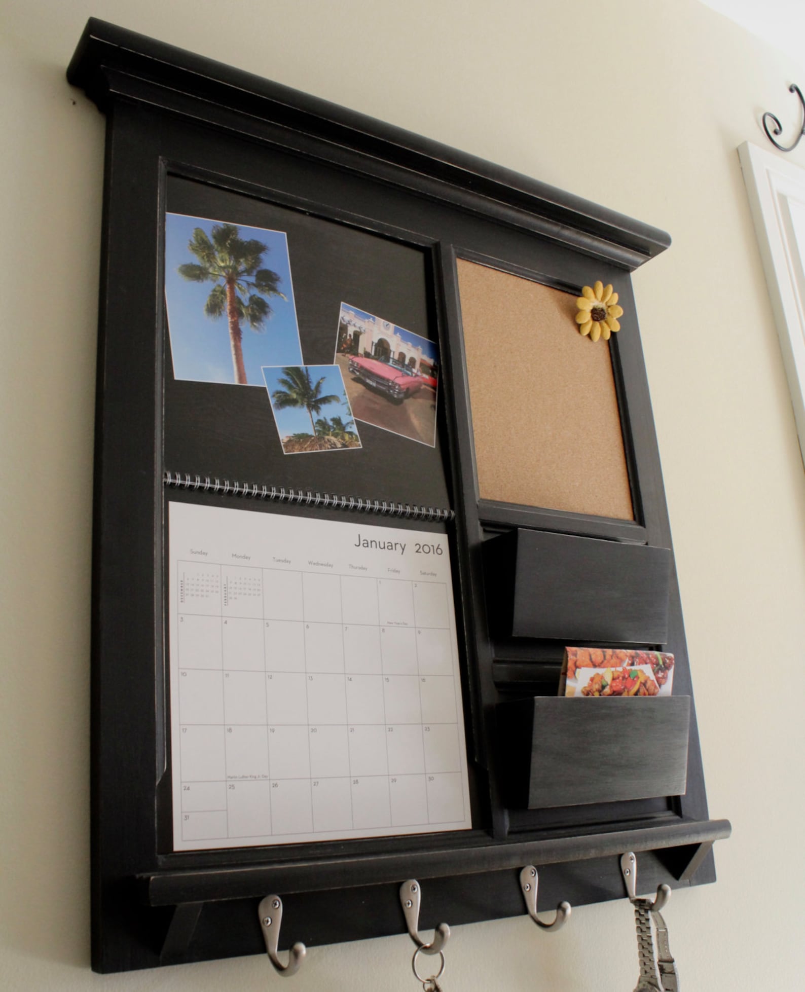 Shutterfly Calendar Family Calendar Holder Mail Organizer Double Pocket ...