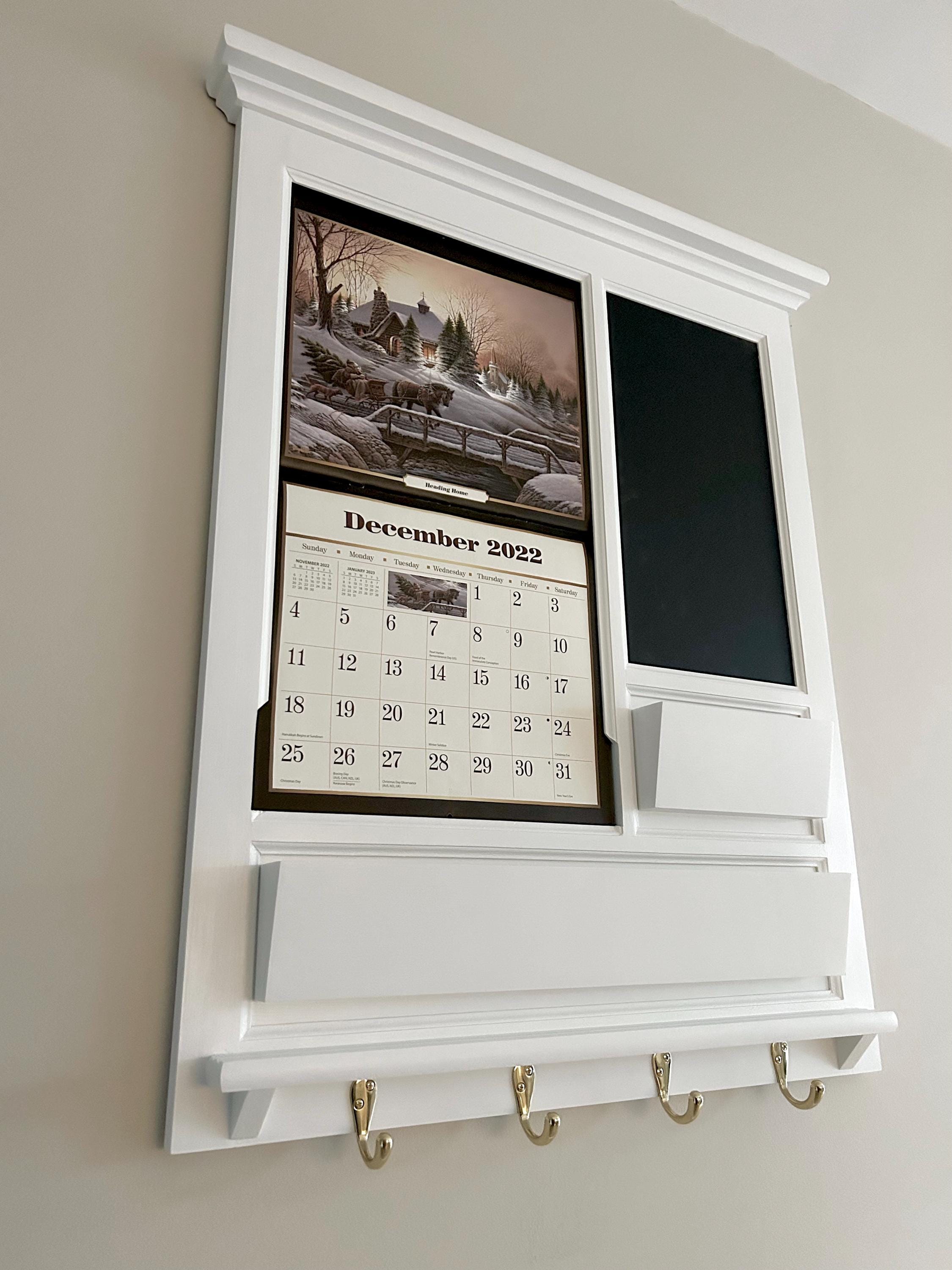 Large Wall Mounted LANG Calendar Frame With Extra Wide Pocket. Home ...