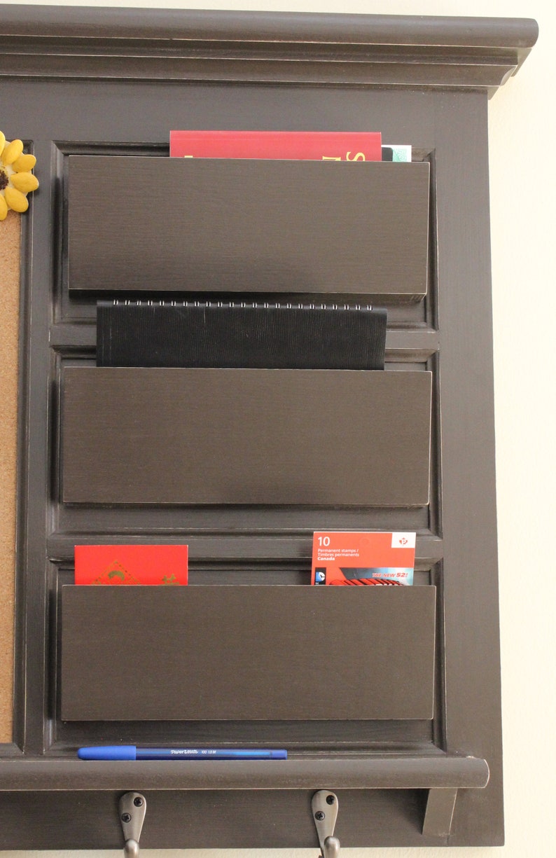 Triple Pocket Office Organizer Home Decor Mail Organizer | Etsy