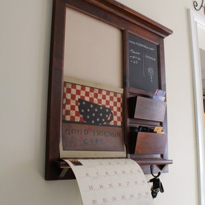Wall Organizer Family Calendar Wall Calendar Frame Maple Furniture ...