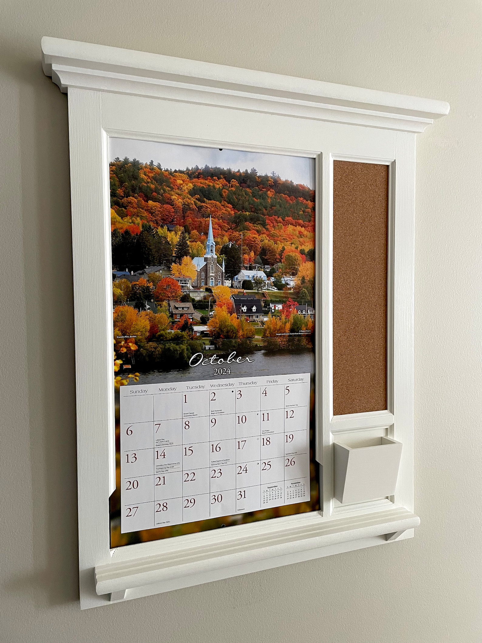 LANG Style Calendar Frame Midsized Front Loading Home Decor Framed ...