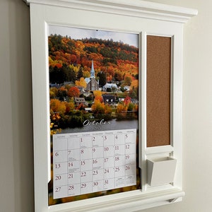 LANG Style Calendar Frame Midsized Front Loading Home Decor Framed ...
