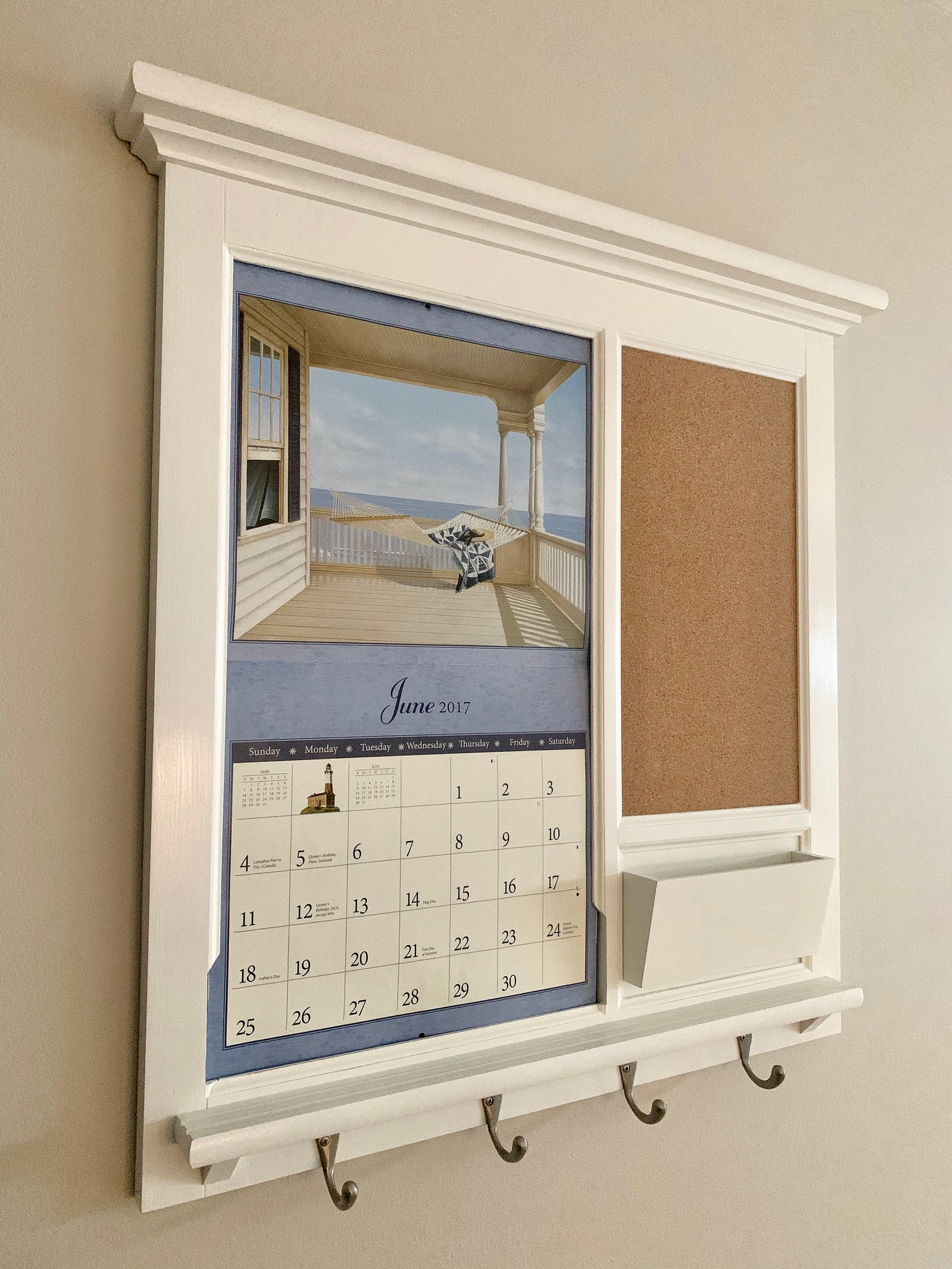 LANG Calendar Frame, Front Loading Wall Home Decor Furniture Single ...