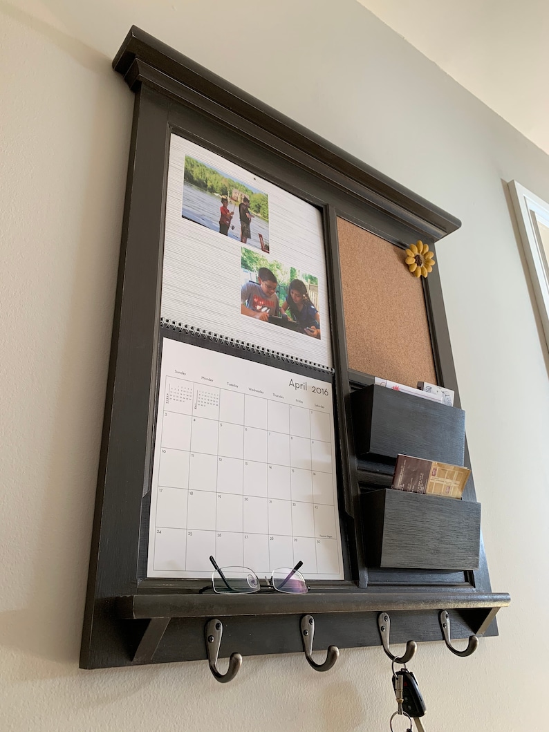 Shutterfly Calendar Family Calendar Holder Mail Organizer Double Pocket ...
