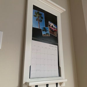 Shutterfly Calendar Frame Family Organizer Storage Shelf With Keyhooks ...
