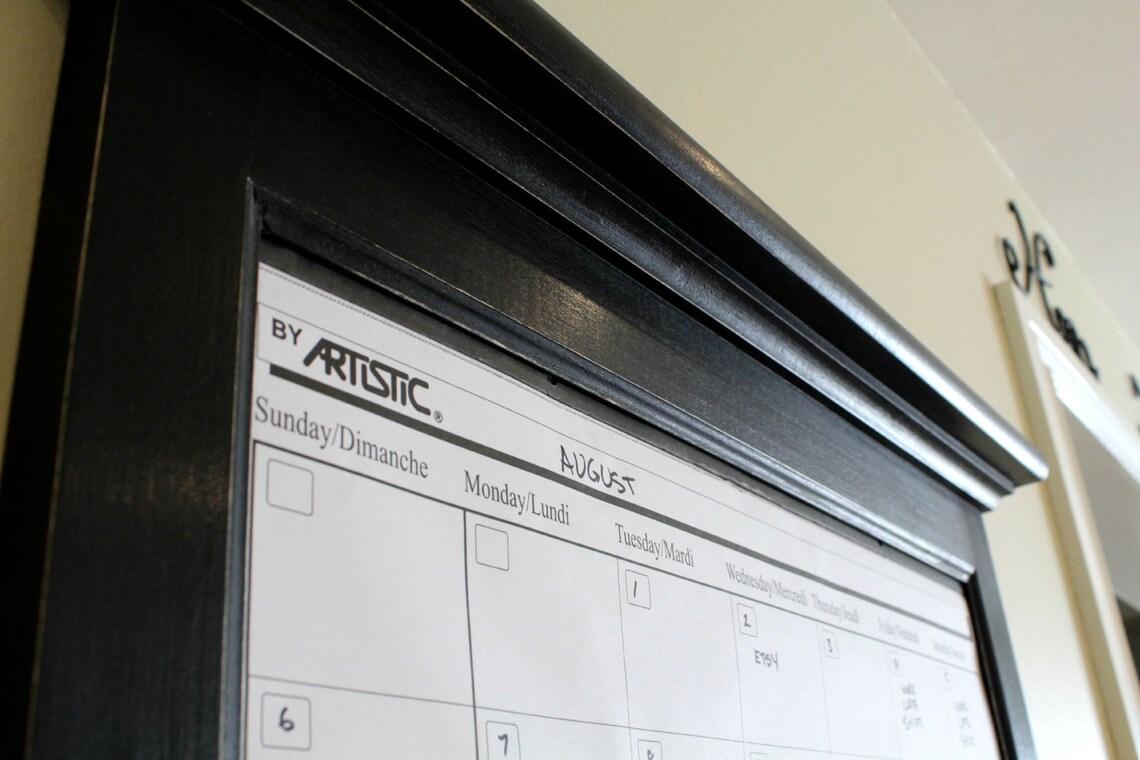 Desktop Calendar Slide in Front Loading Home Decor Frame - Etsy Canada