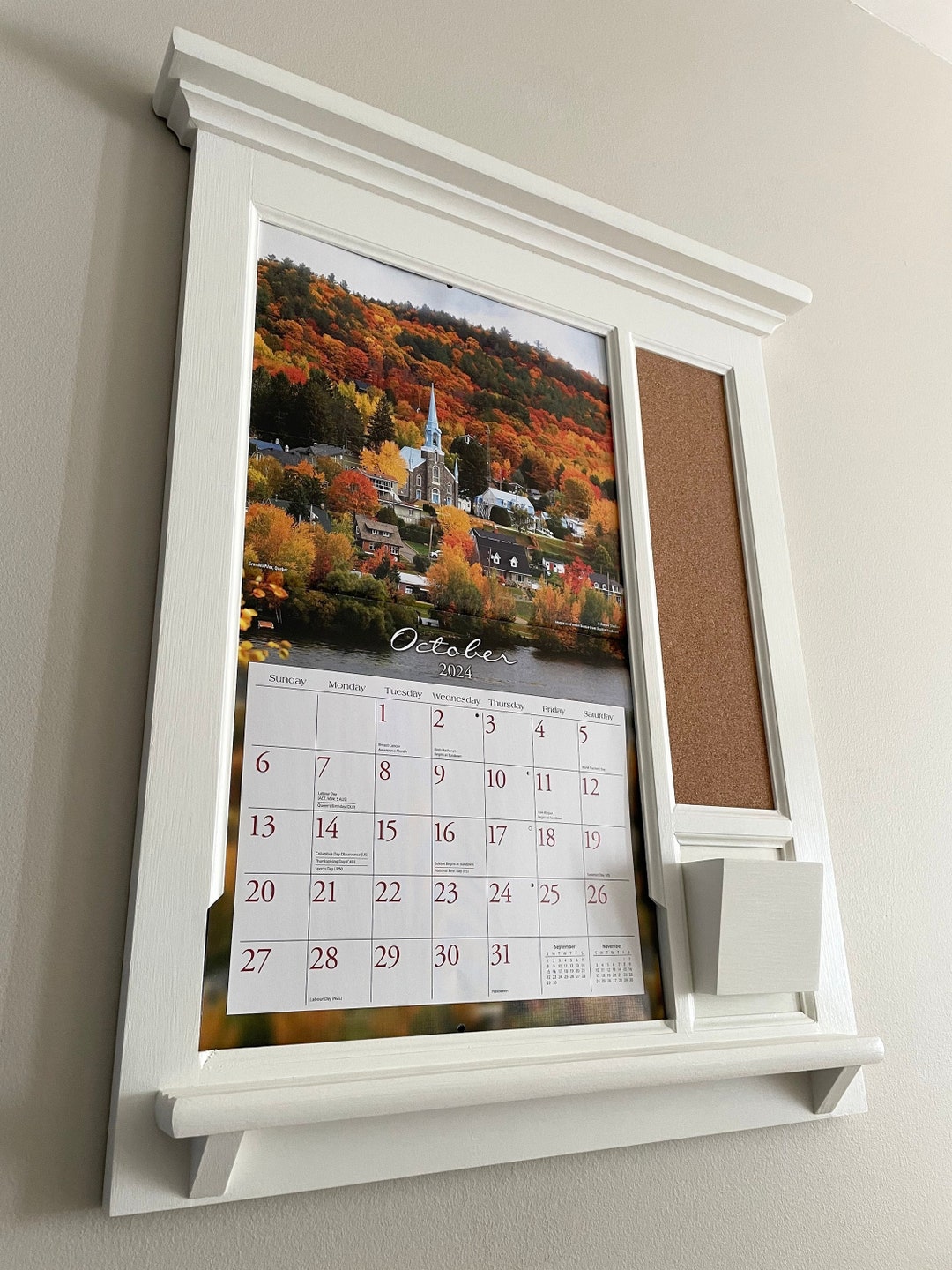 LANG Style Calendar Frame Midsized Front Loading Home Decor Framed ...