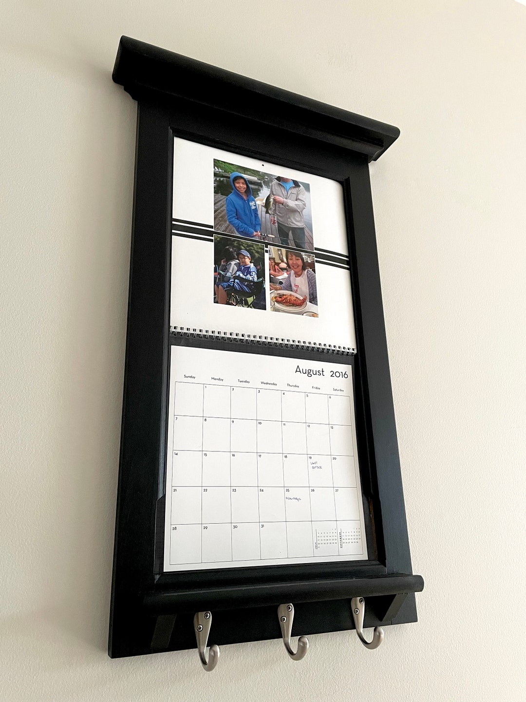 Shutterfly Calendar Frame Family Organizer With Shelf With Keyhooks ...