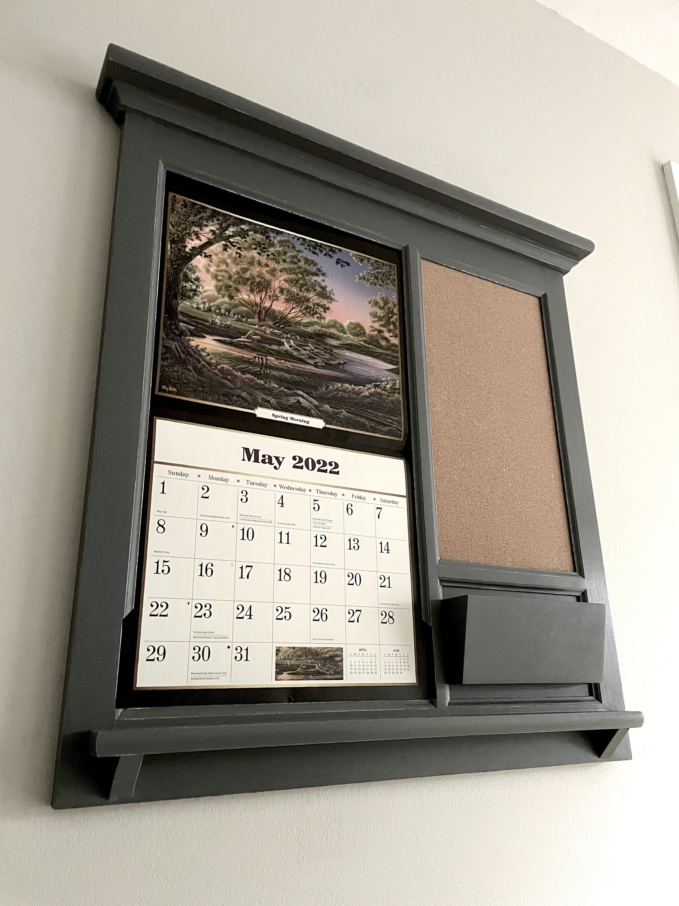 LANG Calendar Holder and Frame. Home Decor Mail Organizer Pocket With ...