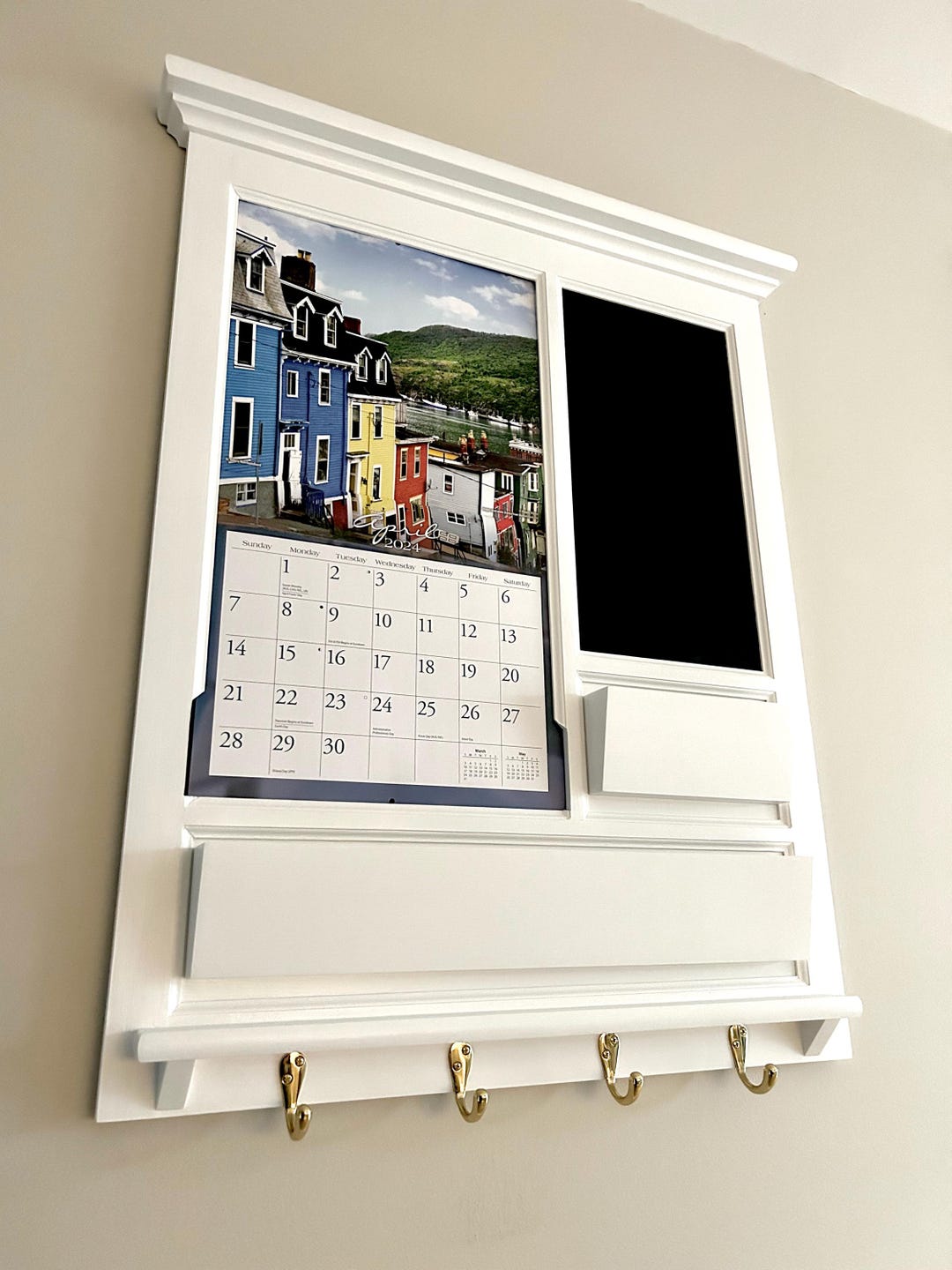 Large Wall Mounted LANG Calendar Frame With Extra Wide Pocket. Home ...