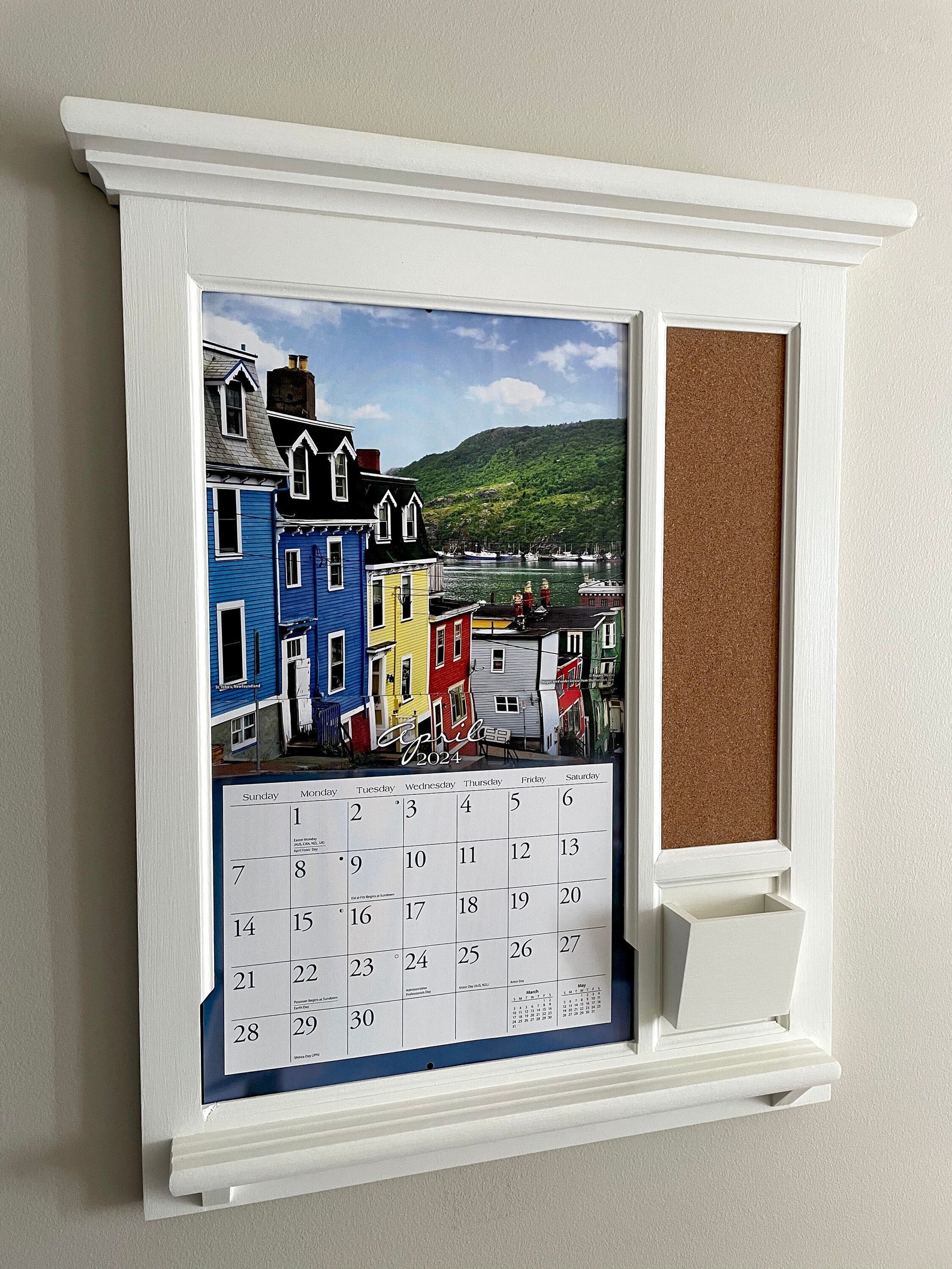 LANG Style Calendar Frame Midsized Front Loading Home Decor Framed ...