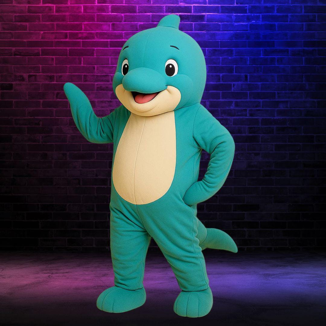 Dolphin Mascot Costume: Adult Size, Halloween Cosplay - Etsy