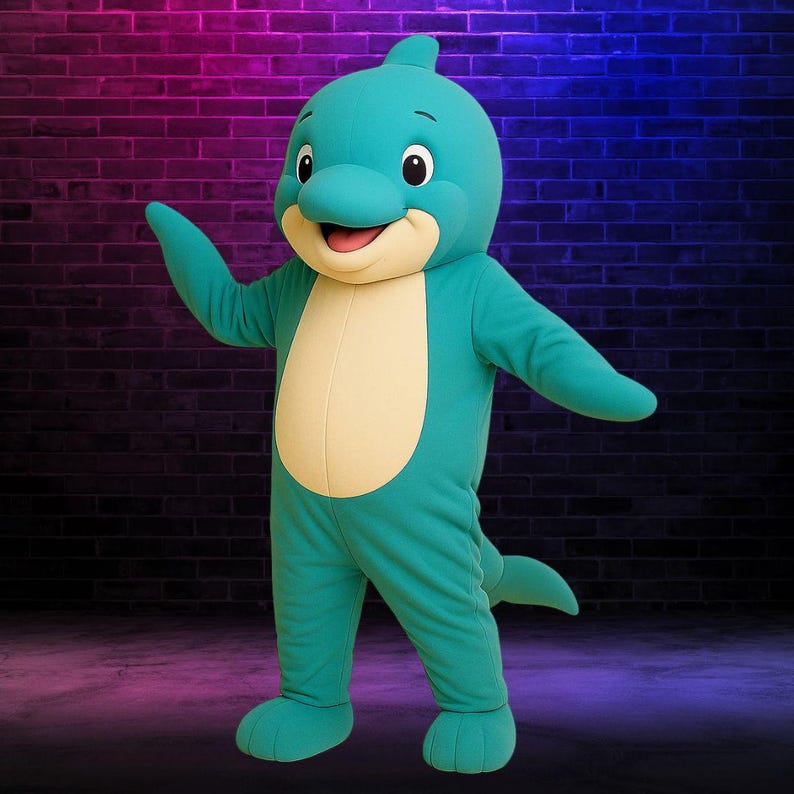 Dolphin Mascot Costume: Adult Size, Halloween Cosplay - Etsy
