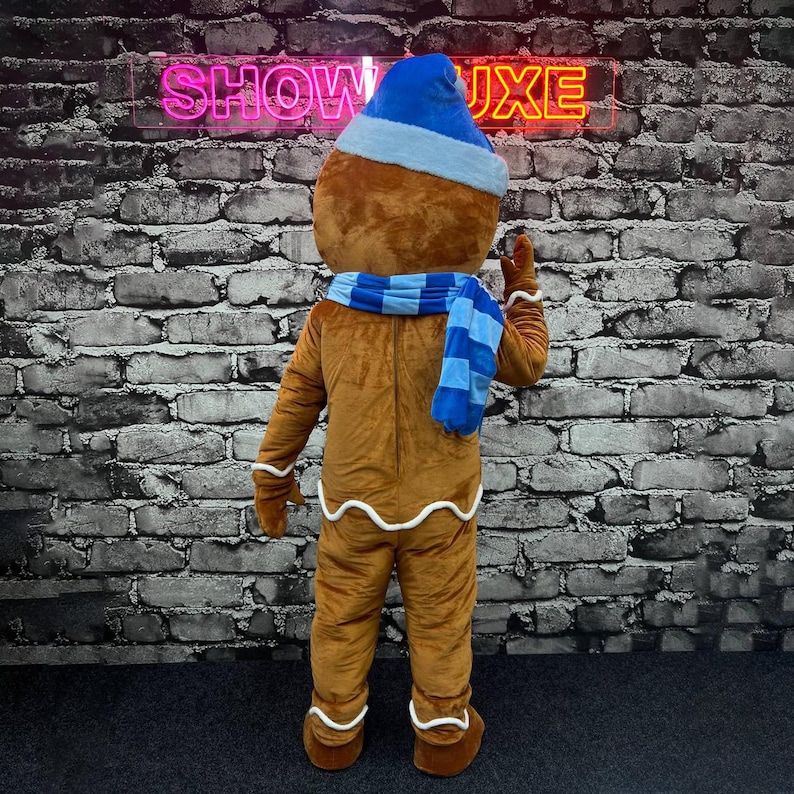 Gingerbread Mascot Costume: Plush Holiday Party Suit - Etsy