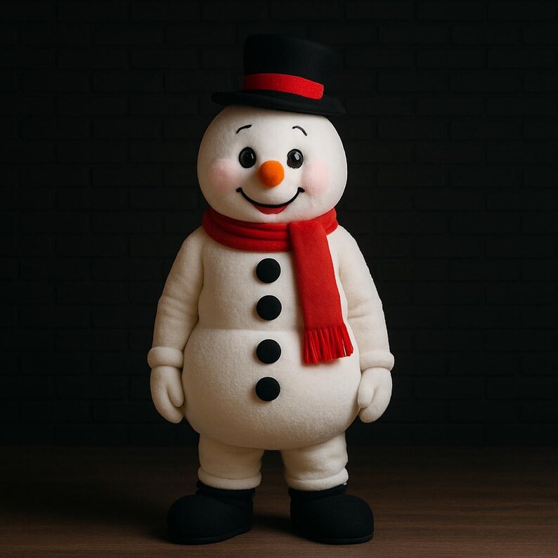 Adult Snowman Mascot Costume, Plush Full-body Holiday Suit - Etsy