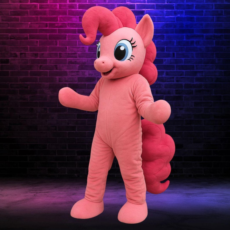 Pony Mascot Costume Set: Plush Full Body Suits - Pink, Blue, Purple - Etsy