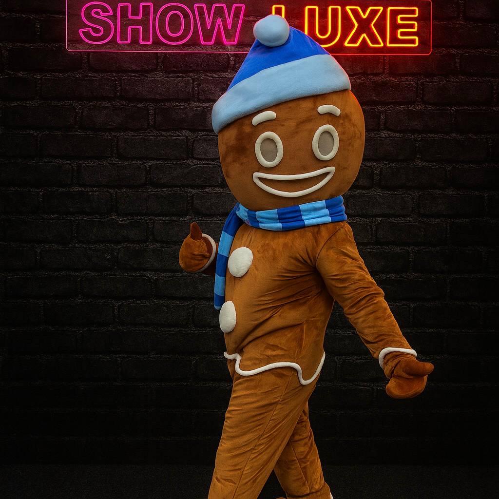 Gingerbread Mascot Costume: Plush Holiday Party Suit - Etsy