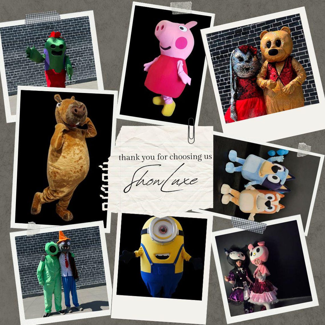 Custom Life-size Mascot Costume: Handmade Plush Character Suit - Etsy