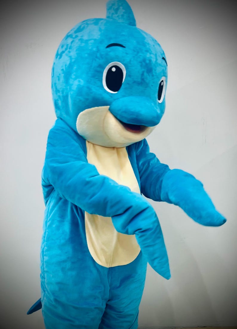 Dolphin Mascot Costume: Adult Size, Halloween Cosplay - Etsy