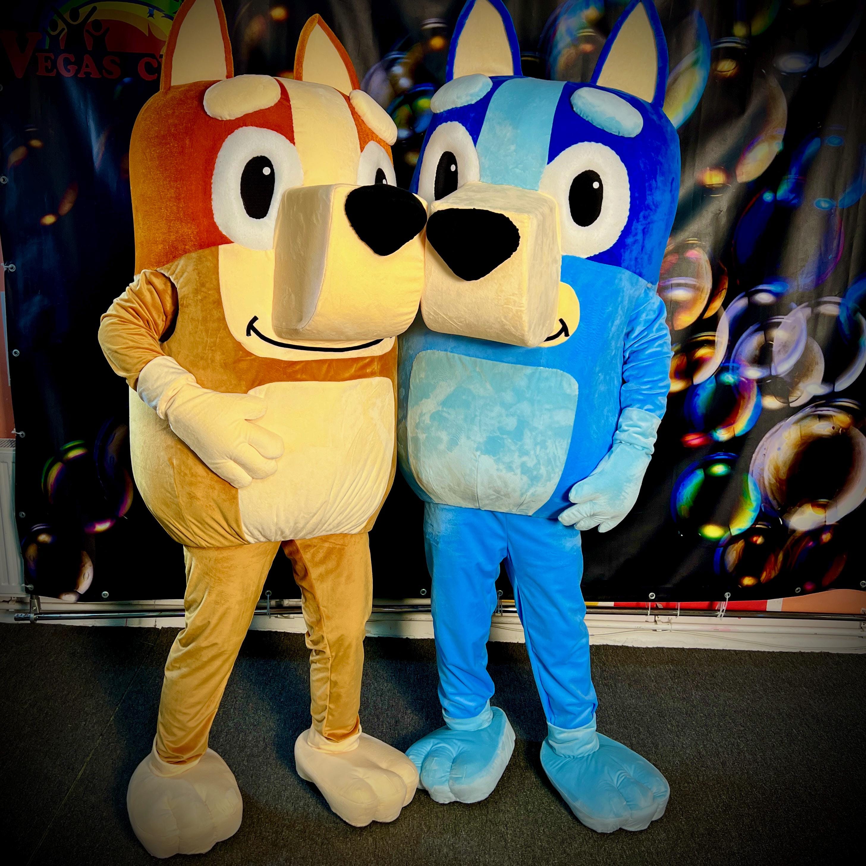 Bluey and Bingo Mascot Costumes Party Characters for Kids Events, Shows ...