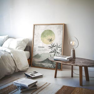 Japanese Lime Cream Digital Wall Art, Gaman Inspired Modern Japanese ...