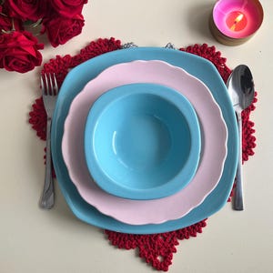 Handmade Crochet Supla Round Place Mat for American Service Dining ...