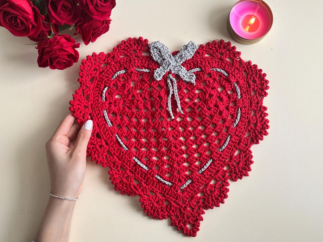 Handmade Crochet Supla Round Place Mat for American Service Dining ...